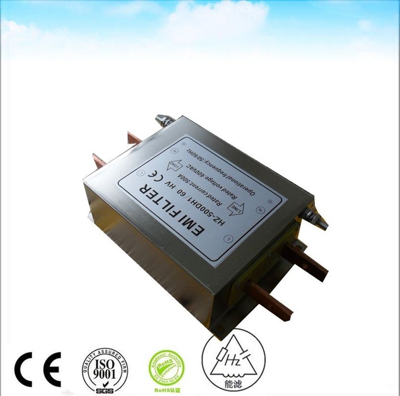 500VAC 300A Noise Single Phase Rfi Filter For Vfd Power Supply Iec Emi ...